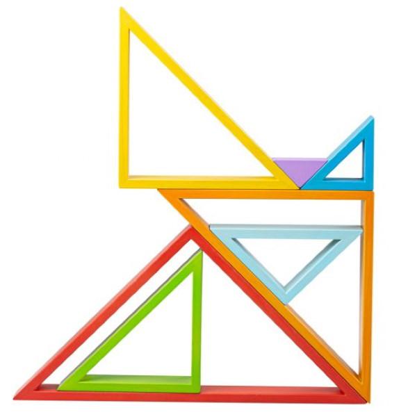 Wooden Stacking Triangles
